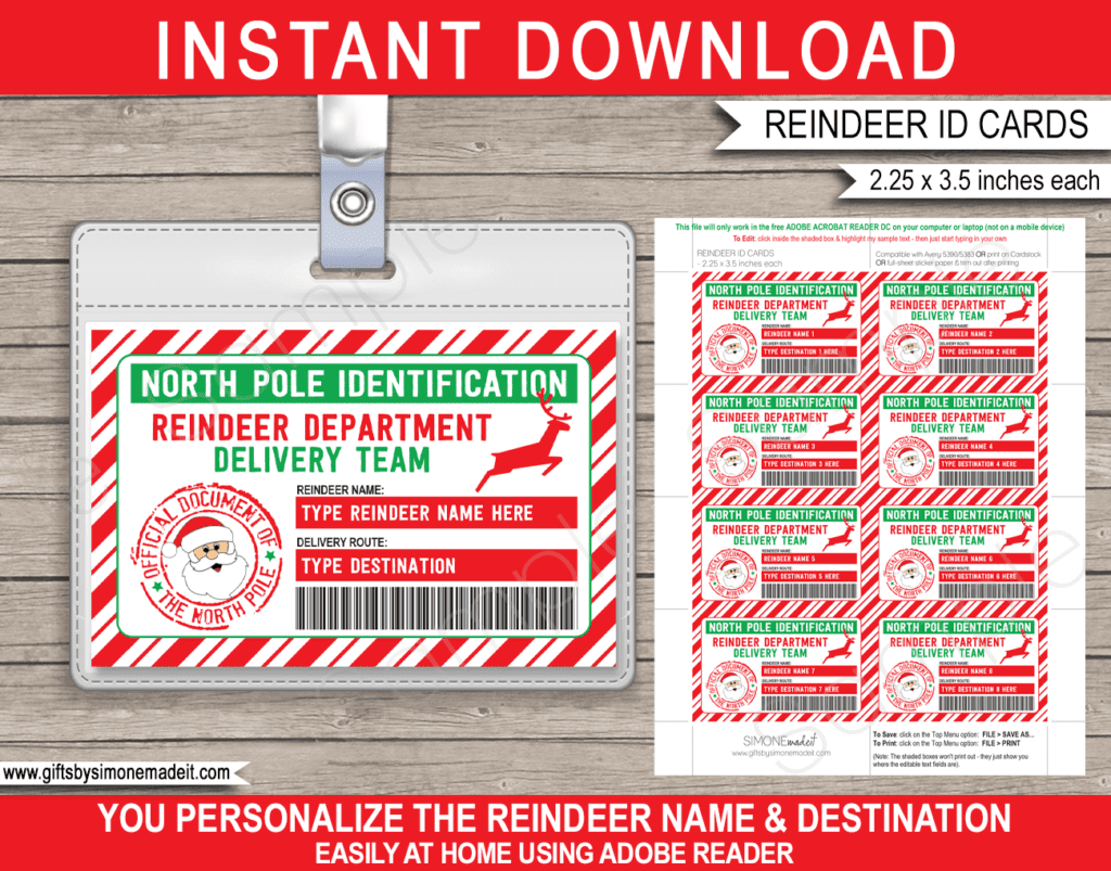 Elf on the Shelf ID Card Template | Mini License Badge | Surveillance Team