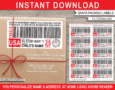 Santa Postage Label Template | Printable Christmas Mail Shipping Gift Tag